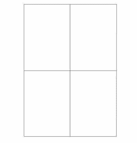 A4 Blank Labels – 4 x A6 Labels per Sheet (500 Sheets / 2,000 Labels)